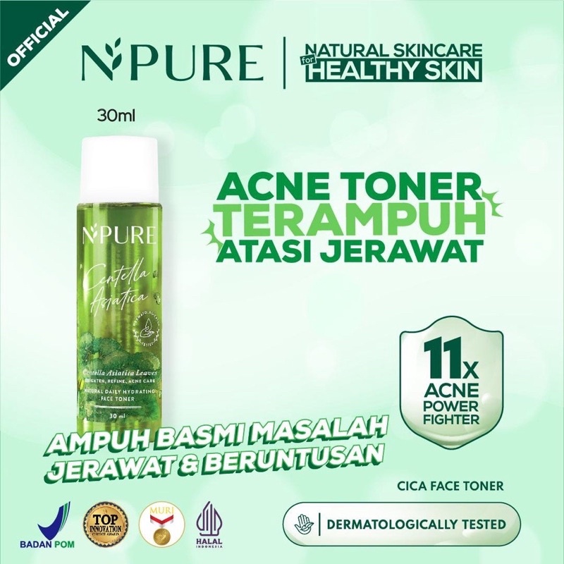 Jual N'PURE CENTELLA ASIATICA FACE TONER ISI 30 ML | Shopee Indonesia
