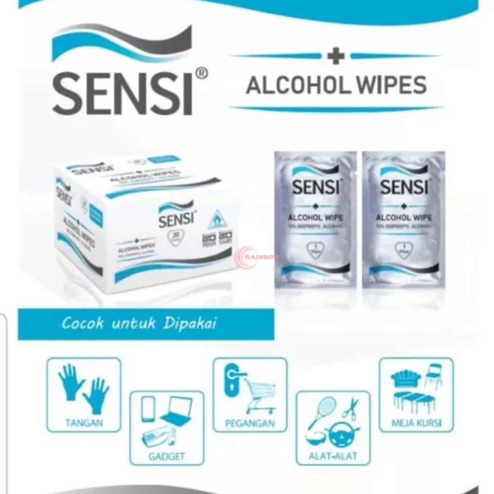 Jual Sensi Alcohol Wipes 70% Isopropyl Alcohol / Tisu Alkohol Besar ...