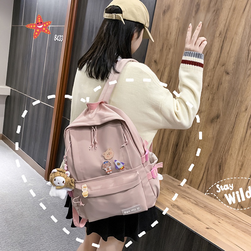 Jual Town Shell - korean Pastel Backpack / tas ransel korea / tas ...