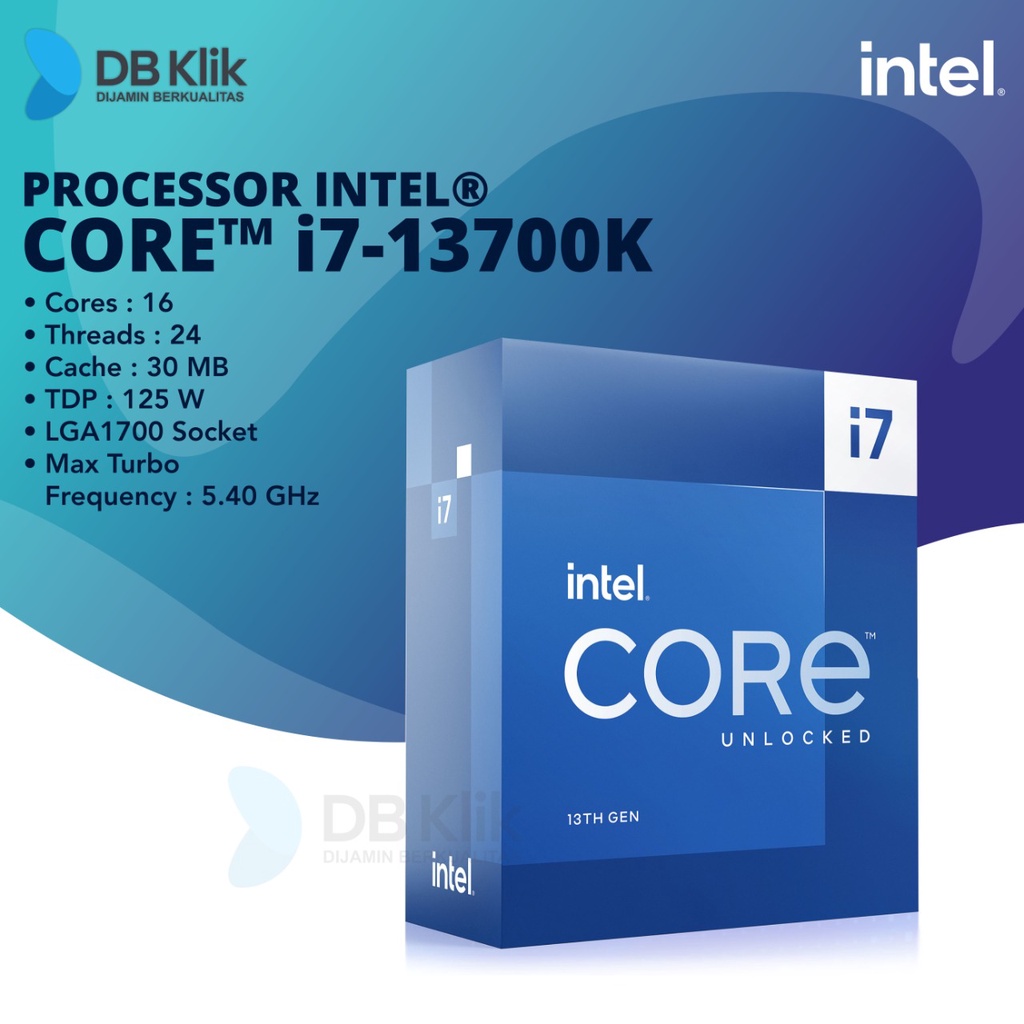 Jual Processor Intel Core I7-13700K Box 5.4GHz LGA1700 - Intel I7 ...