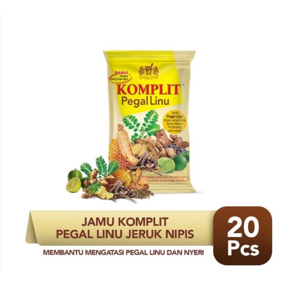 Jual Jamu Komplit Pegal Linu isi 20 Sachet Jeruk Nipis Sido muncul ...