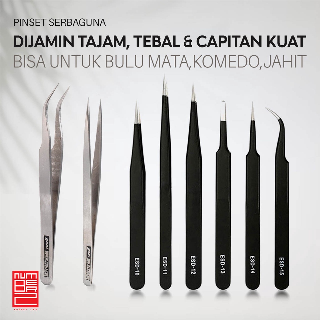 Jual Pinset serbaguna untuk eyelash pasang bulu mata pencabut pembersih ...