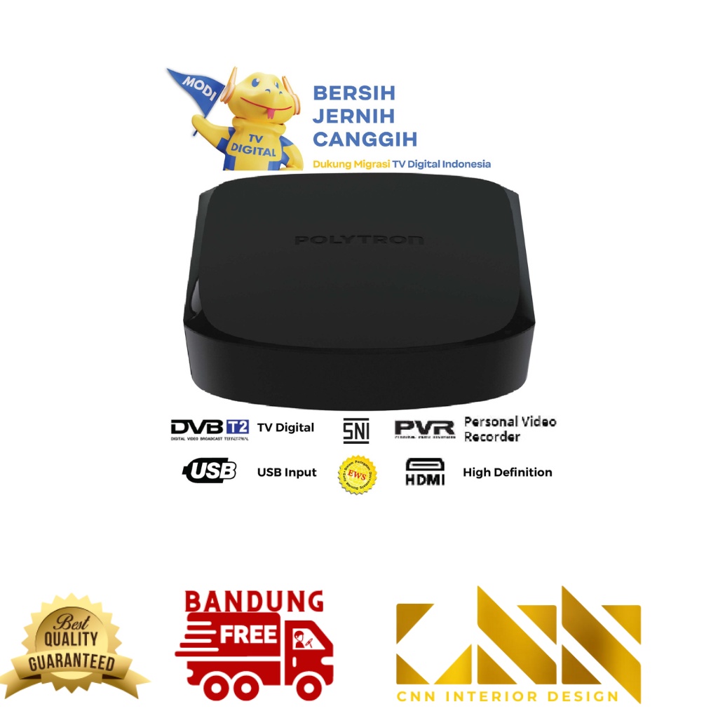 Jual Polytron Set Top Box PDV-700T2 DVB T2 TV Digital | Shopee Indonesia