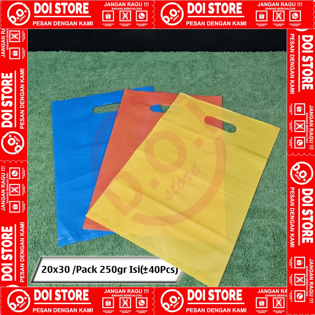 Jual PLASTIK OLSHOP / PLASTIK PACKING / PLASTIK HD PLONG 20 X 30 ...