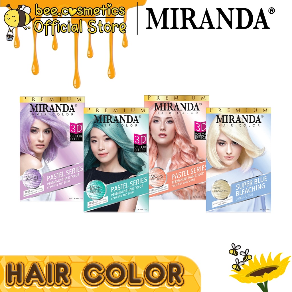 Jual MIRANDA HAIR COLOR / SEMIR RAMBUT PASTEL SERIES ( TARO LATTE ...