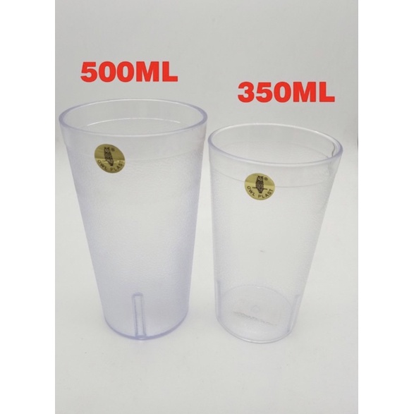 Jual Gelas Owl Plastik Anti pecah 350 ml /500 ml Owl Plast gelas acrylic | Shopee Indonesia