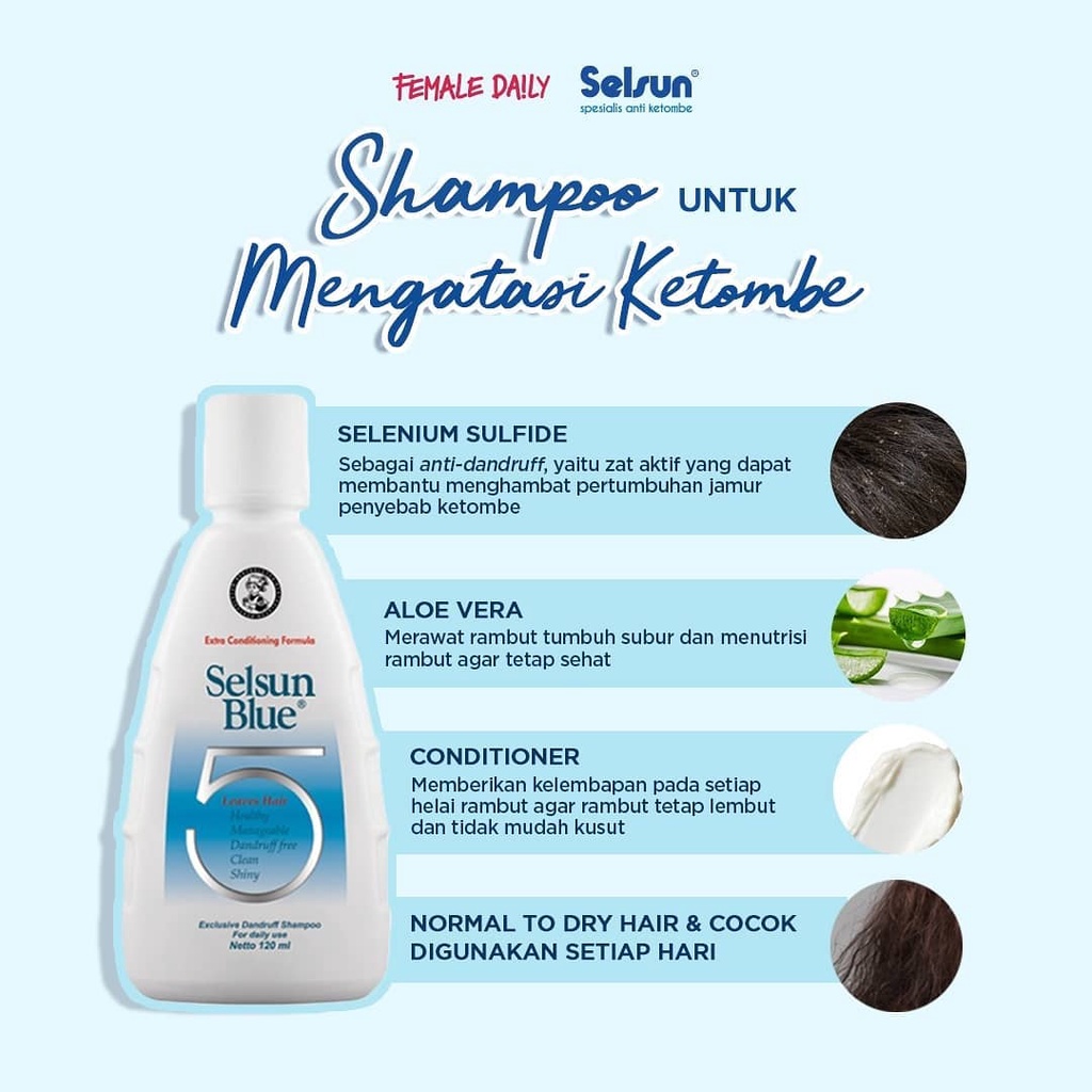 Jual SELSUN Shampoo Conditioner Series - Shampoo Anti Ketombe Blue 5 ...