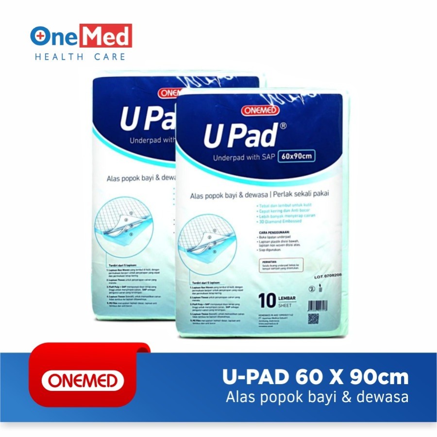 Jual ONEMED Underpad 60x90cm Pak Isi 10 Lembar OOF | Shopee Indonesia