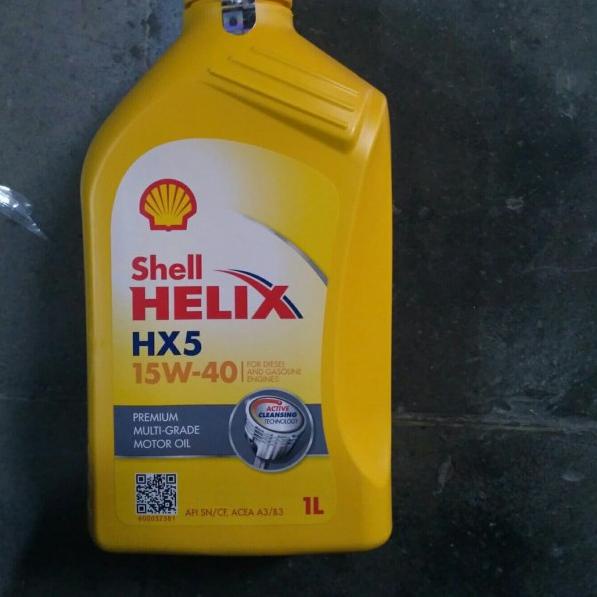 Jual oli shell HX 5 SAE 15-40 100% asli kemasan 1liter | Shopee Indonesia