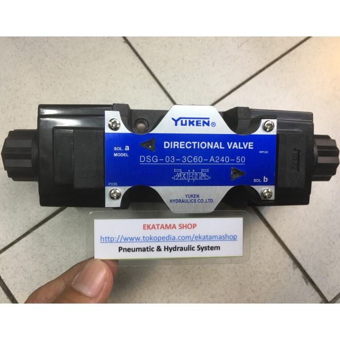 Jual Directional Valve Hydraulic YUKEN (DSG-03-3C60-A240-50) | Shopee Indonesia