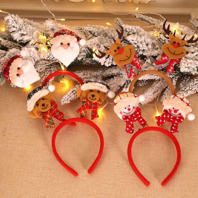 Jual Bando natal christmas headband anak perempuan / laki laki santa ...