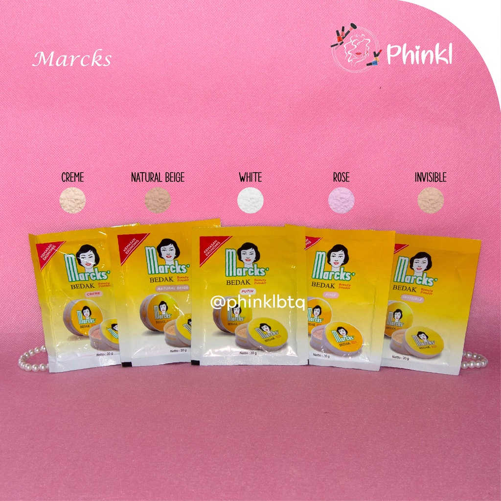 Jual `ღ´ PHINKL `ღ´ Marcks sachet refil isi ulang bedak tabur aneka ...