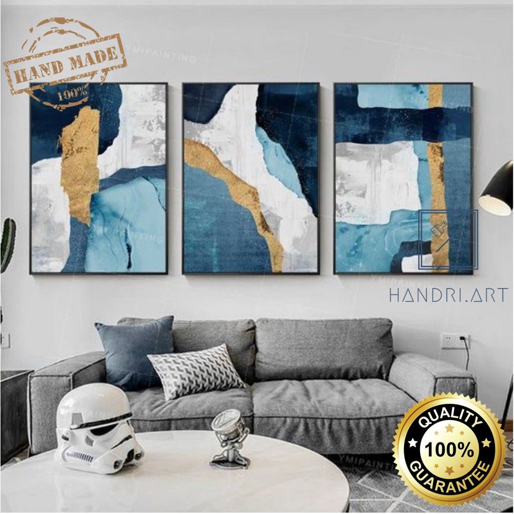 Jual lukisan panel abstrak modern | Lukisan Abstrak Modern Art | Hiasan ...