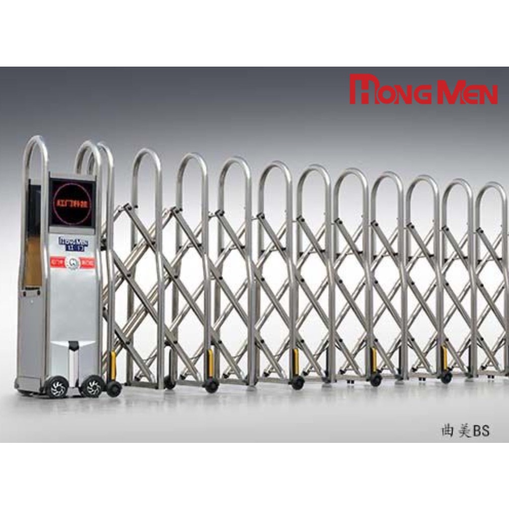 Jual PINTU OTOMATIS STAINLESS STEEL / AUTOMATIC FOLDING GATE / PAGAR ...