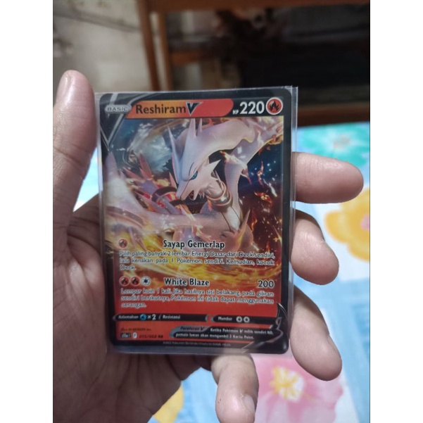 Jual Kartu pokemon bahasa Indonesia reshiram v rr | Shopee Indonesia