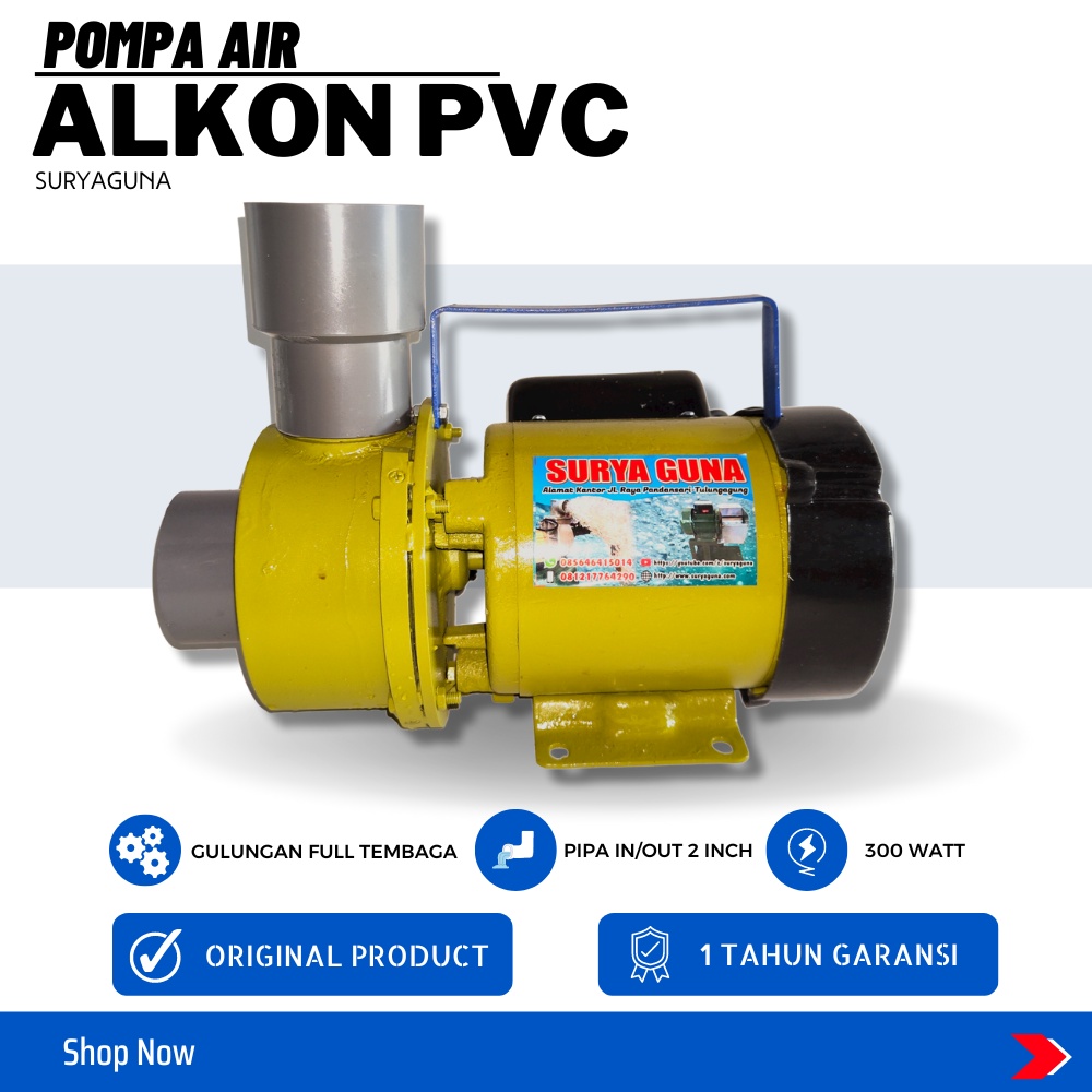 Jual Pompa air modifikasi alkon pvc surya guna POMPA AIR PVC 2 DIM bisa di pakai 24 jam nonstop ...