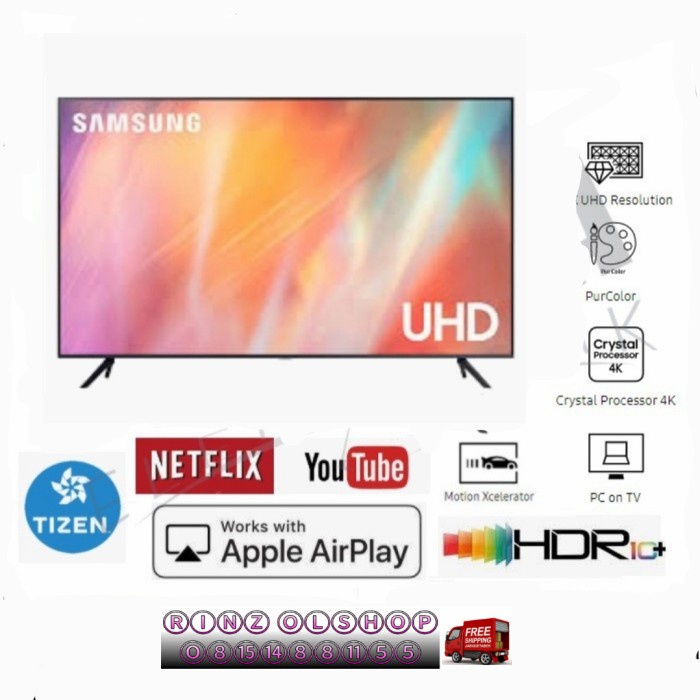 Jual LED TV SAMSUNG 65AU7000 SMART TV UHD 4K CRYSTAL UA65AU7000KXXD ...