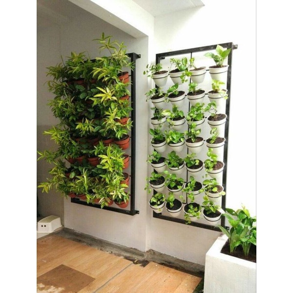 Jual rak pot dinding isi banyak #rak pot cantik | Shopee Indonesia