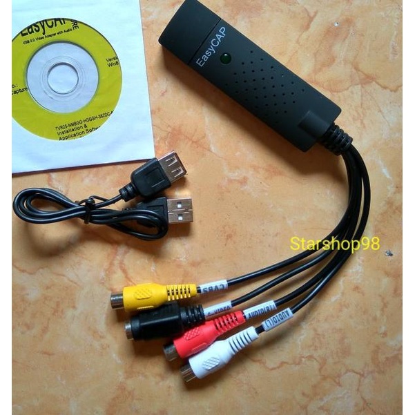 Jual AV Capture USB DVR 1 Channel EasyCap Easy Cap | Shopee Indonesia
