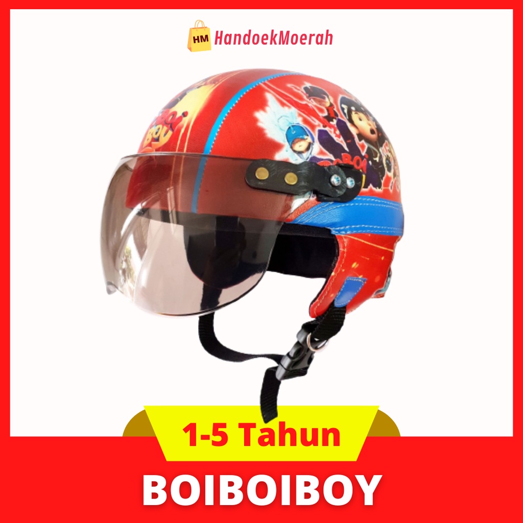 Jual Helm Anak SPECIAL RETRO BOBOIBOY Murah / Helmet Non SNI / Helm ...