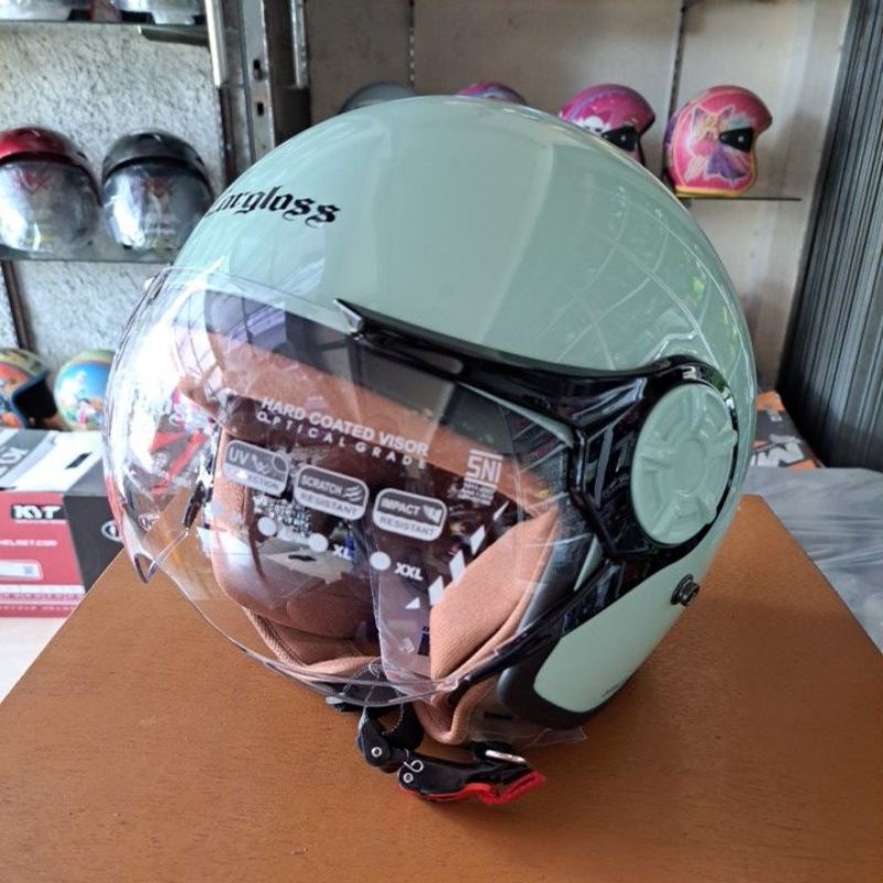 Jual HELM CARGLOSS HIJAB S GREEN ORIGINAL | Shopee Indonesia