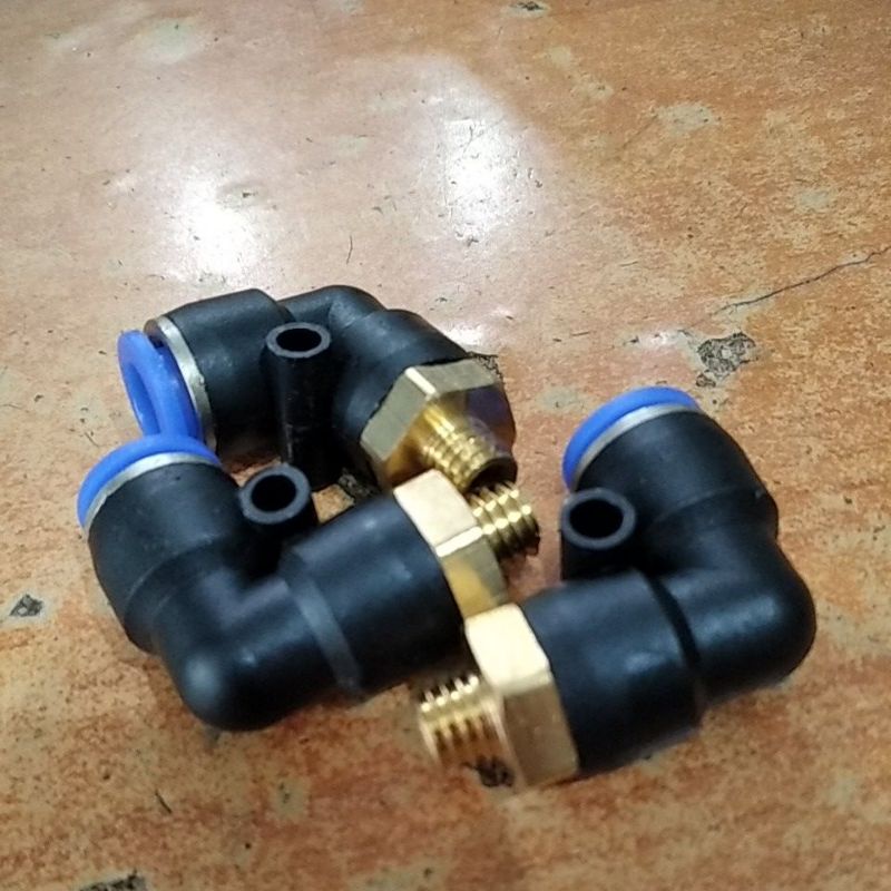 Jual fitting angin pneumatic elbow selang 8 mm drat m8 | Shopee Indonesia