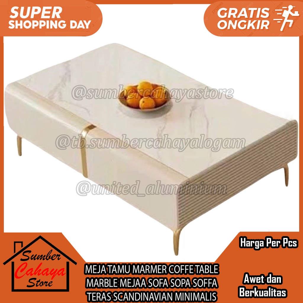 Jual MEJA TAMU MARMER COFFE TABLE MARBLE SOFA SOPA SOFFA TERAS ...