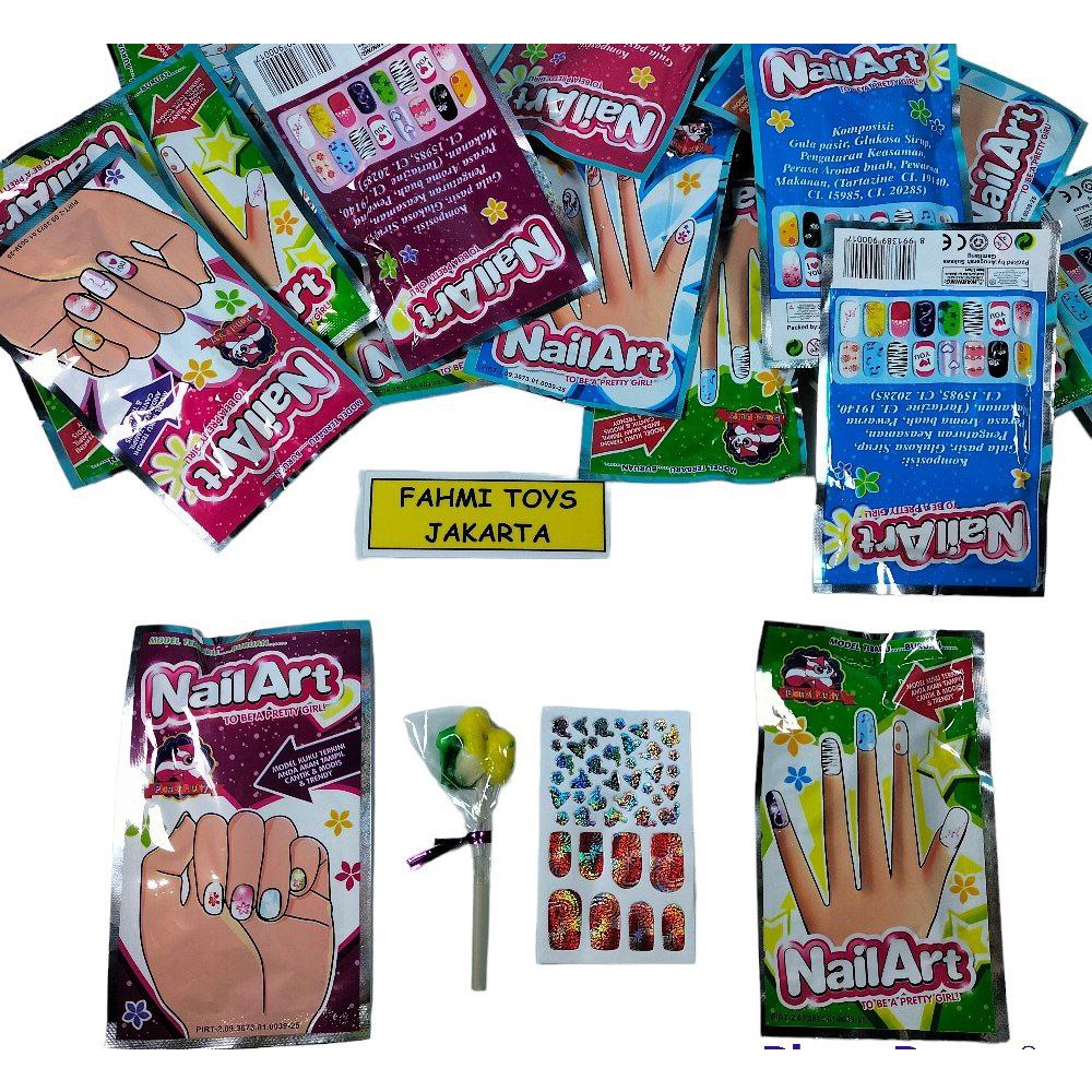 Jual 20 pcs permen sticker kuku nail art mainan dan permen | Shopee ... Jual 20 pcs permen sticker kuku nail art mainan dan permen | Shopee ...