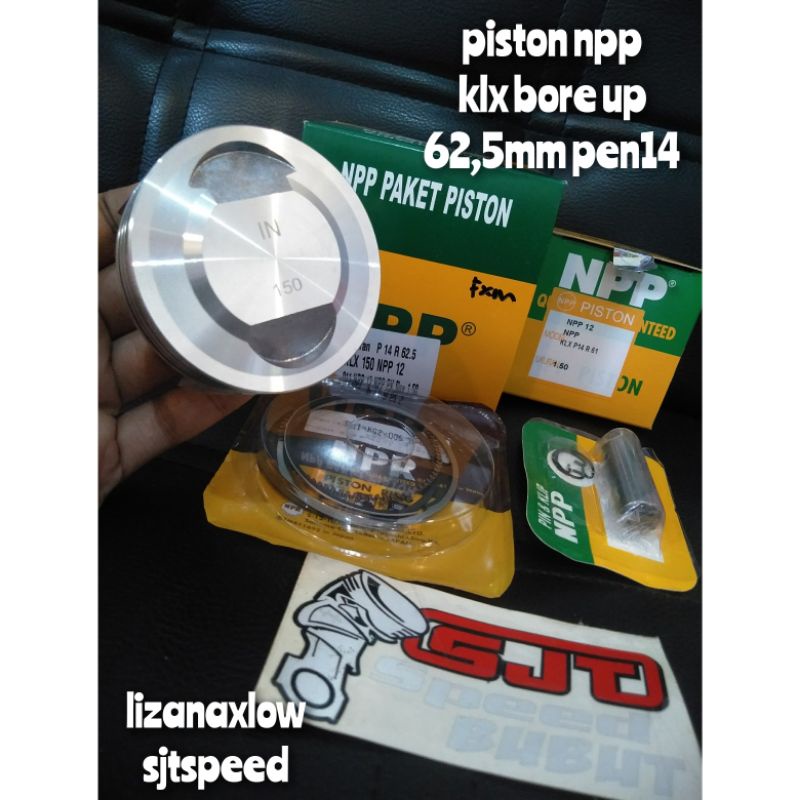 Jual piston npp klx bore up 62,5 mm pen14 hi dome npp12 | Shopee Indonesia