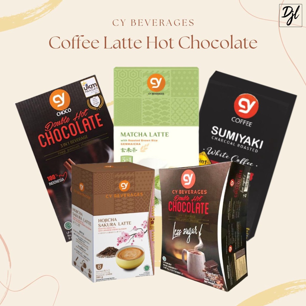 Jual CY Beverages Coffee Latte Hot Chocolate Minuman Serbuk Sachet 1 ...