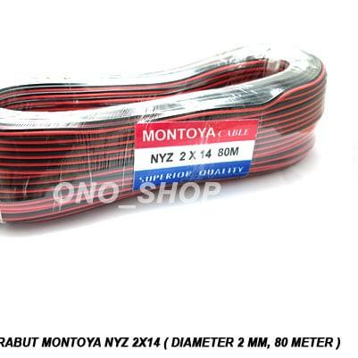 Jual Kabel Serabut Montoya NYZ 2x14 ( Diameter 2 mm, 80 Meter ) | Shopee Indonesia