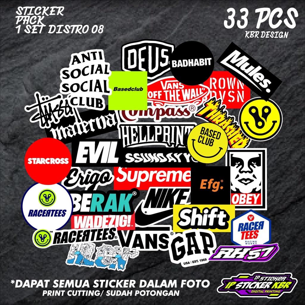 Jual STIKER PACK DISTRO/ STIKER MOTOR / STICKER DISTRO/ STICKER PACK ...