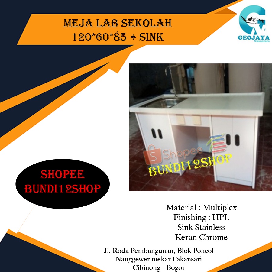 Jual Meja Lab Sekolah Dengan Sink | Shopee Indonesia