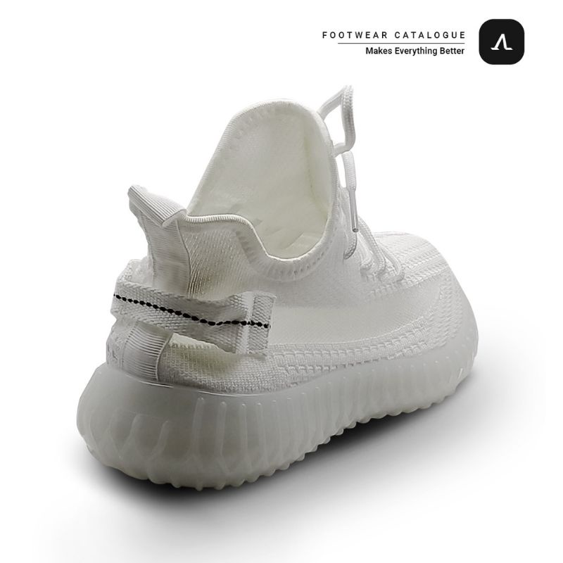 Jual Sepatu Casual Yezzy White, ringan dan lentur ( MURAH ) | Shopee ...