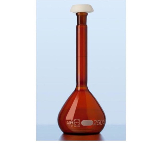 Jual VOLUMETRIC FLASK 2000ML. CLASS A. AMBER COLOR. DURAN | Shopee ...