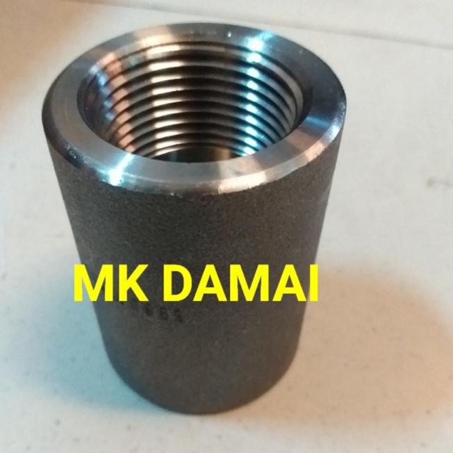 Jual Socket besi class 3000 NPT 1 1/2" Sock drat dalam #3000 carbon ...
