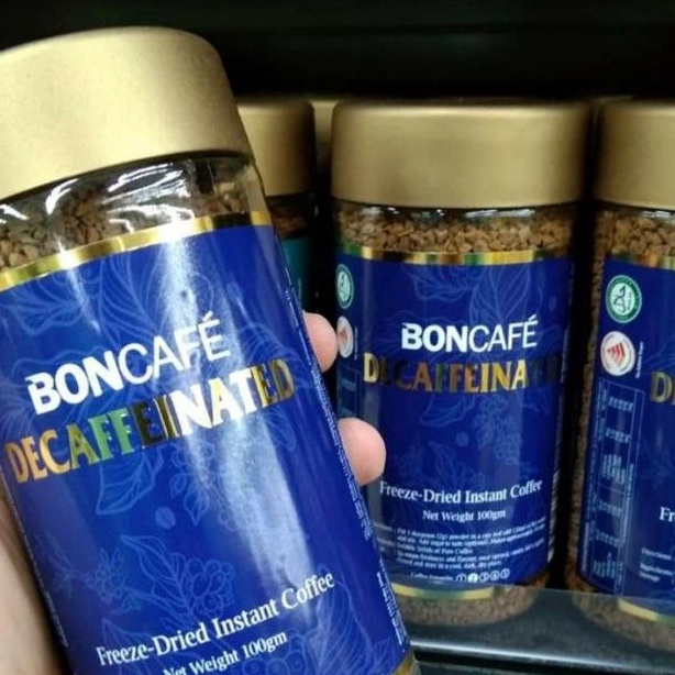 Jual Boncafe Coffee Decaffeinated Decaf Freeze Dried Instant Coffee 100gr | Shopee Indonesia