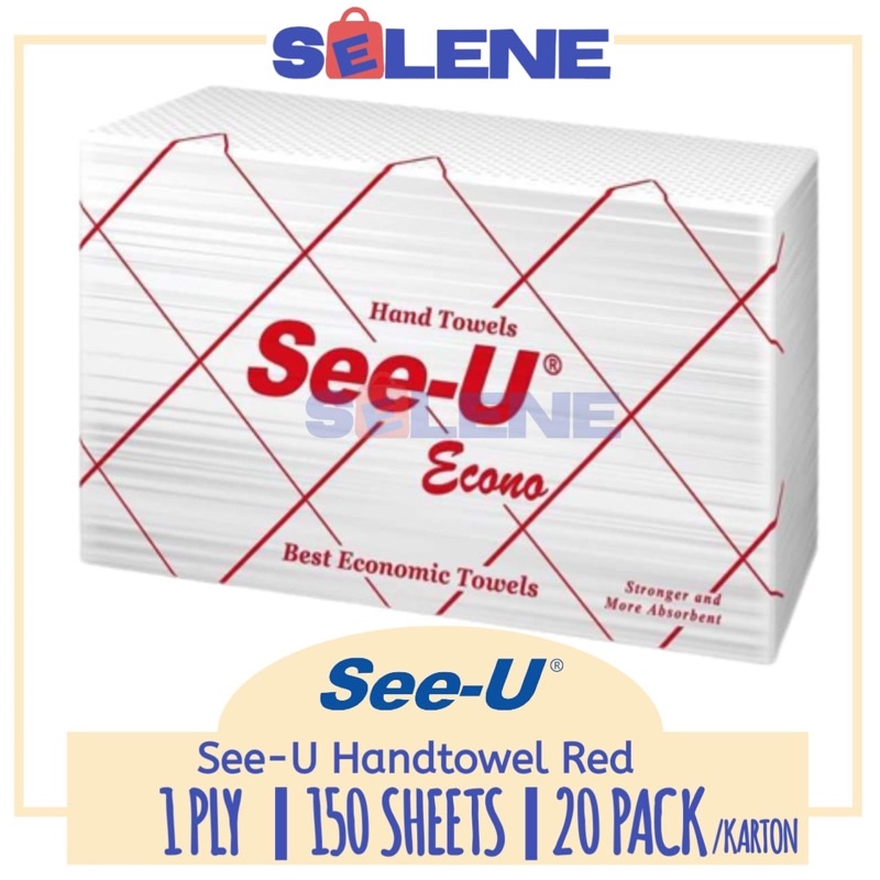 Jual Tissue See u Handtowel Red | Shopee Indonesia