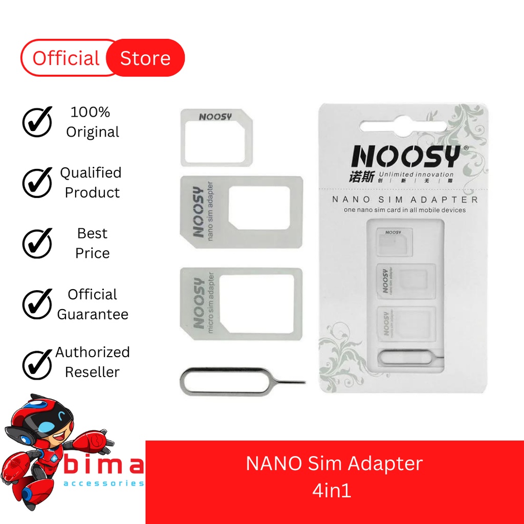 Jual SIM Card Adapter Simcard Nano Mini 3in1 4in1 Adapter Converter Sim ...