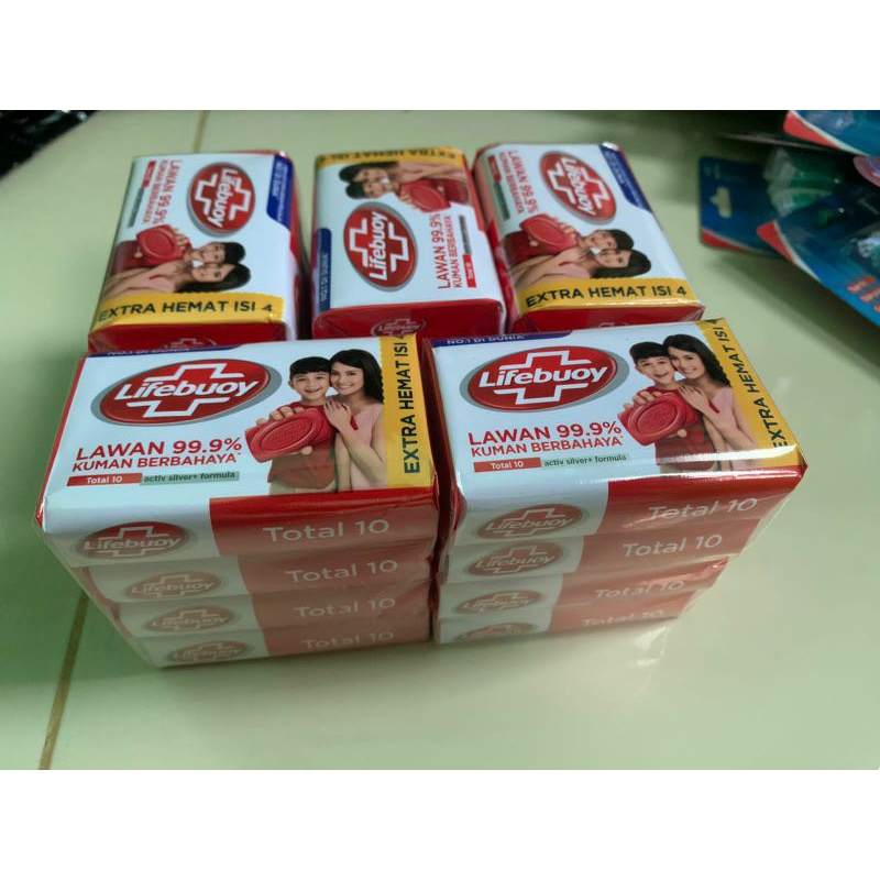 Jual Lifeboy sabun batangan 60gr 4pcs | Shopee Indonesia