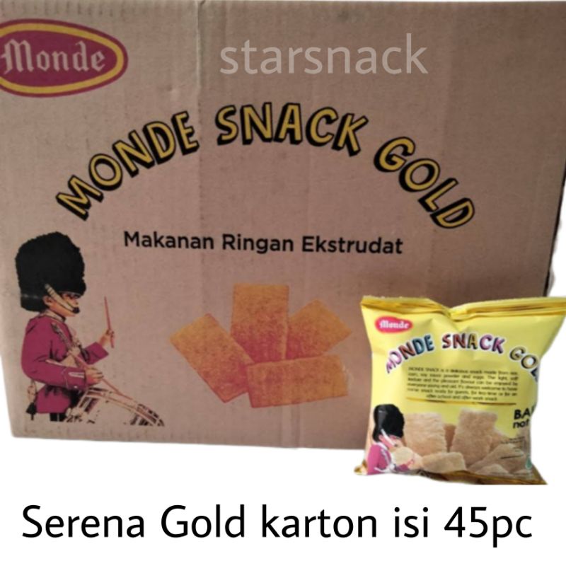 Jual Monde Serena Gold snack karton isi 45bj | Shopee Indonesia