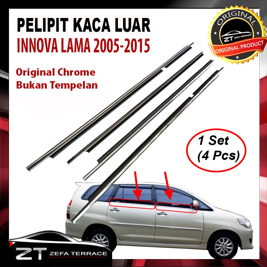 Jual 1 Set Pelipit Kaca Luar Toyota Innova Lama Karet Pelipit Weather ...