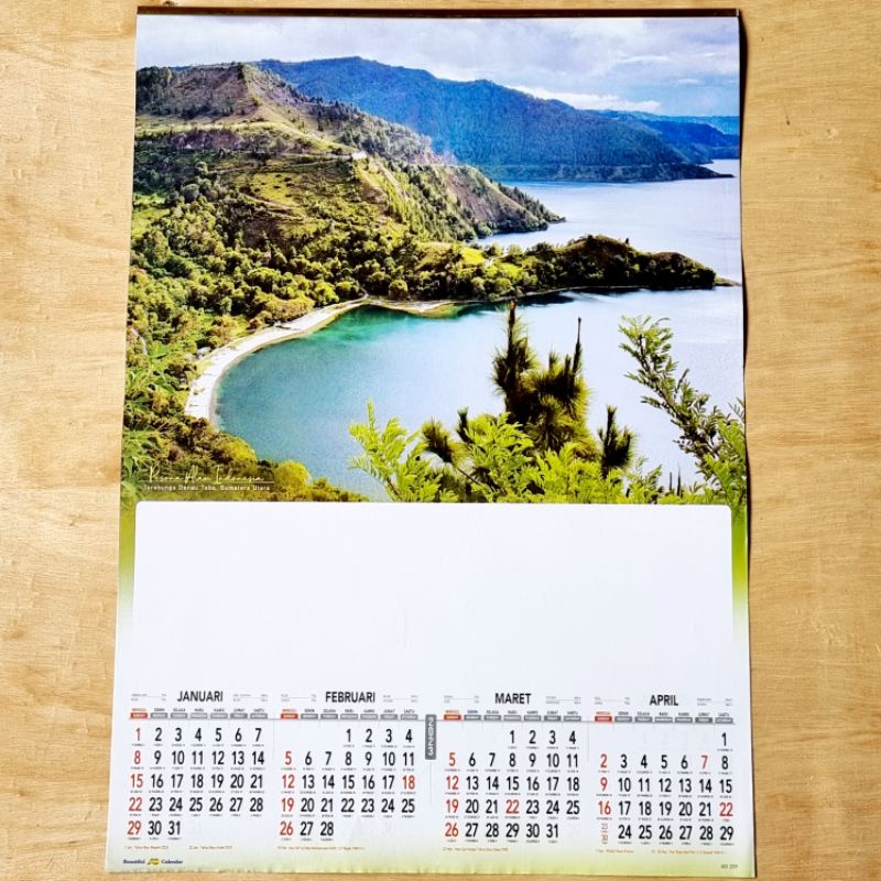 Jual KALENDER 3 LEMBAR ATAU CATURWULAN GAMBAR PEMANDANGAN ALAM TAHUN ...