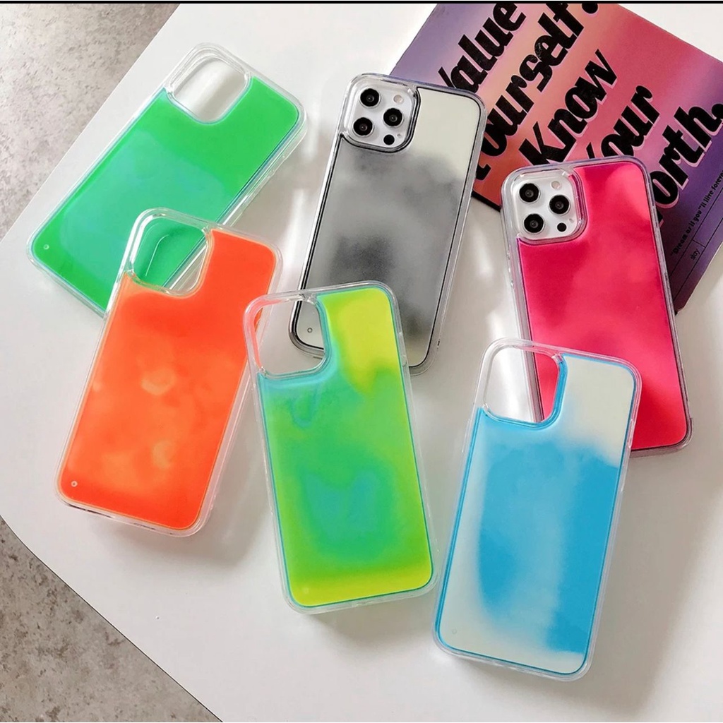 Jual #810 Loly Poly Case Neon Pasir Glow In The Drak For Iphone X/XR/11 ...