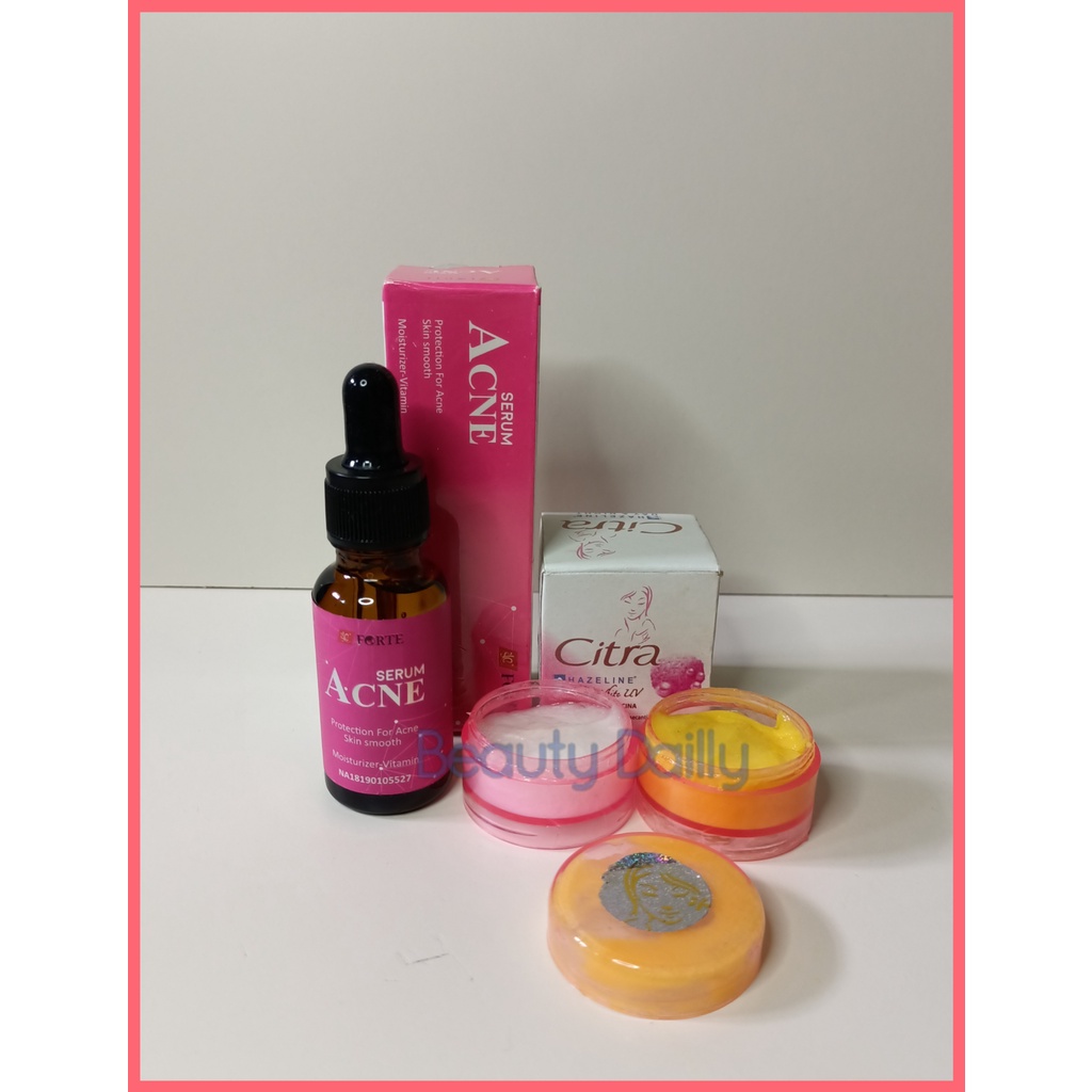 Jual Paket 2 IN 1 Citra Plus Serum Forte Acne - Cream Citra Susun Siang ...