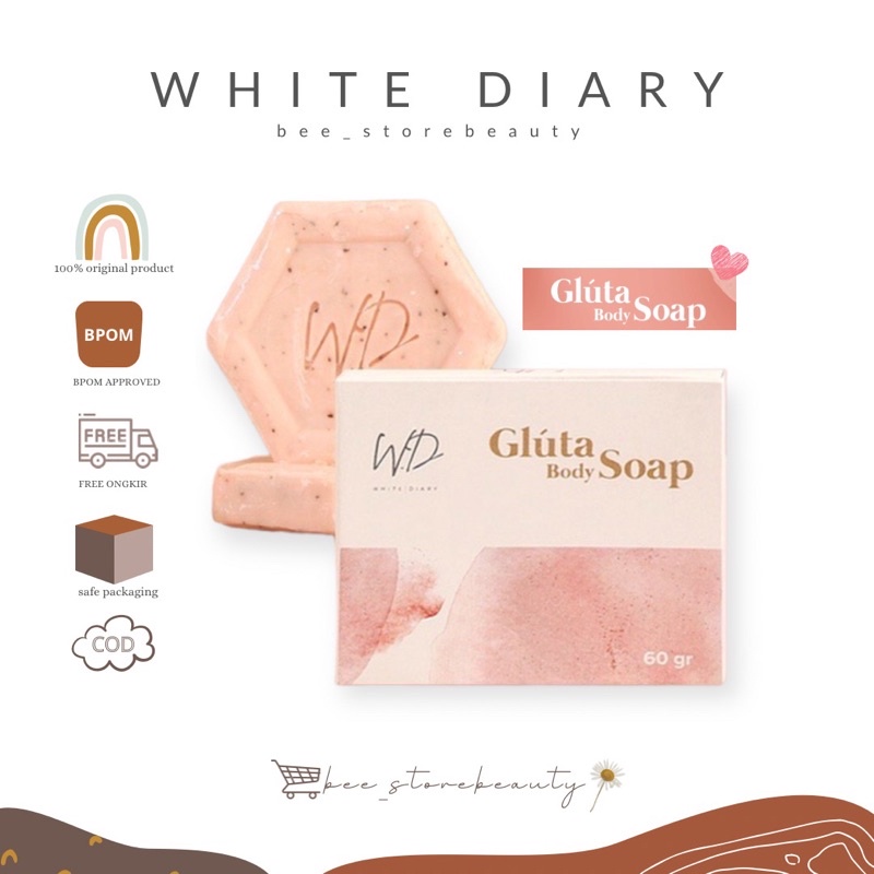 Jual White diary - white diary gluta body soap | WHITE DIARY BODY SOAP ...