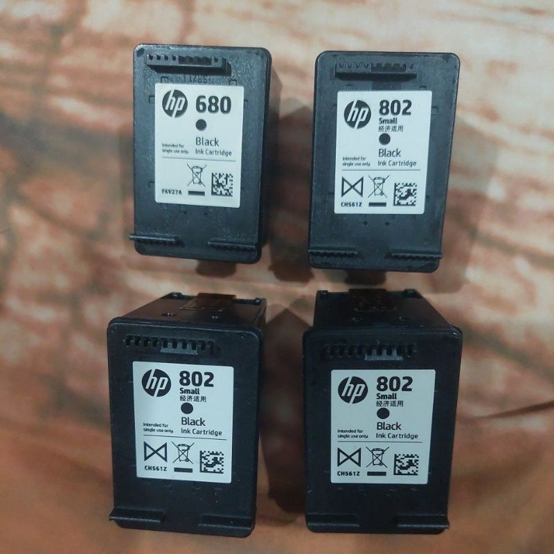 Jual Cartridge HP 802 Black (bekas, blm pernah refill) | Shopee Indonesia