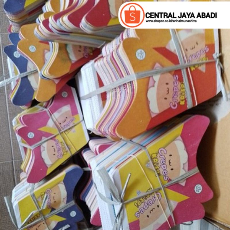 Jual 300 LEMBAR KEMASAN CREPES PAPER CRAFT KERTAS LEKER CRISPY HIGH ...