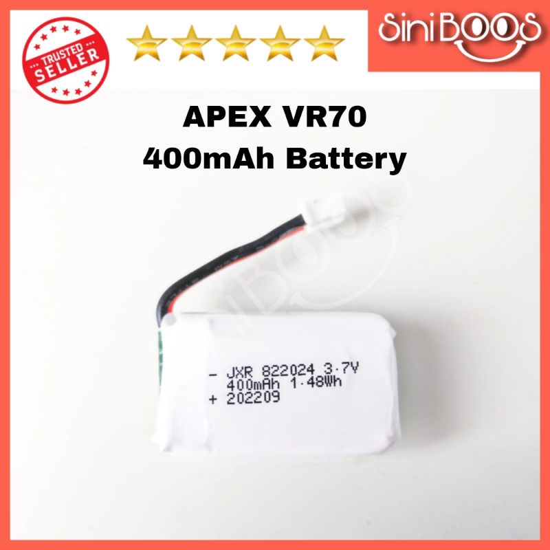 Jual Baterai Drone Apex VR70 3.7v 400mAh Battery | Shopee Indonesia