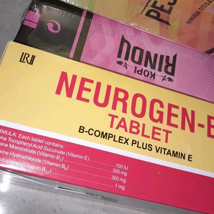 Jual Vitamin E Neurogen E dan B Complex per Strip isi 4 EXP 2025 ...